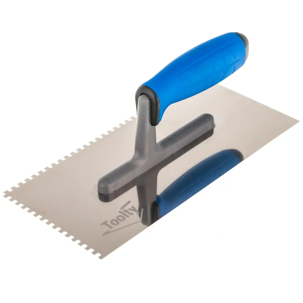 Notch Trowel 270mm | Stainless | Rubber Handle | Diyfixups