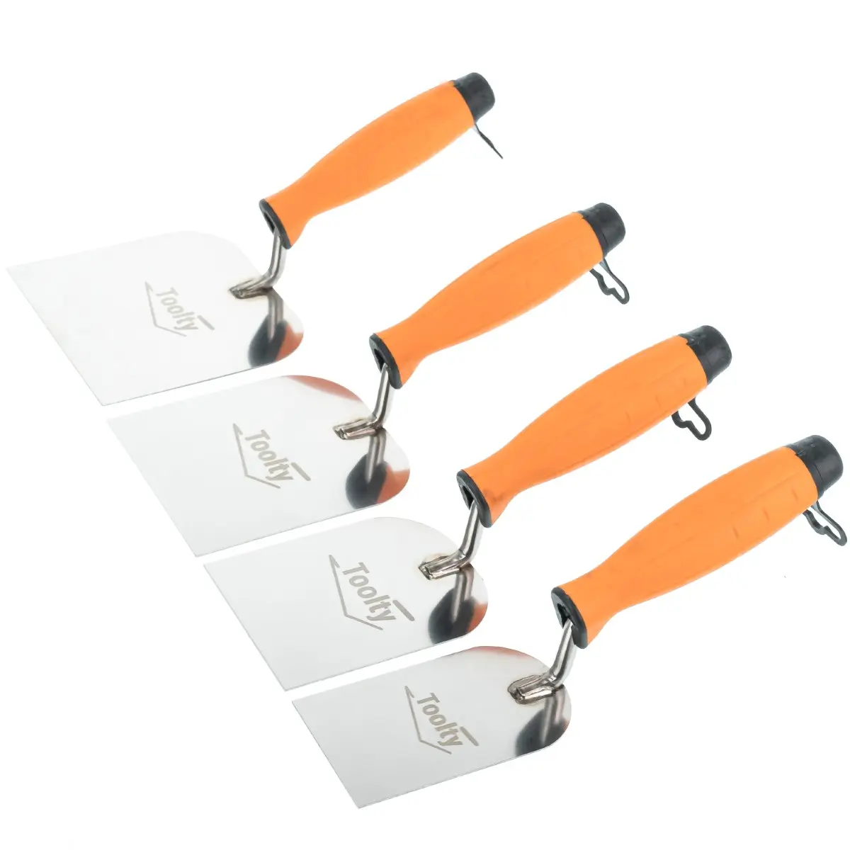 4-Piece Stainless Steel Plastering Trowel Set | Diyfixups