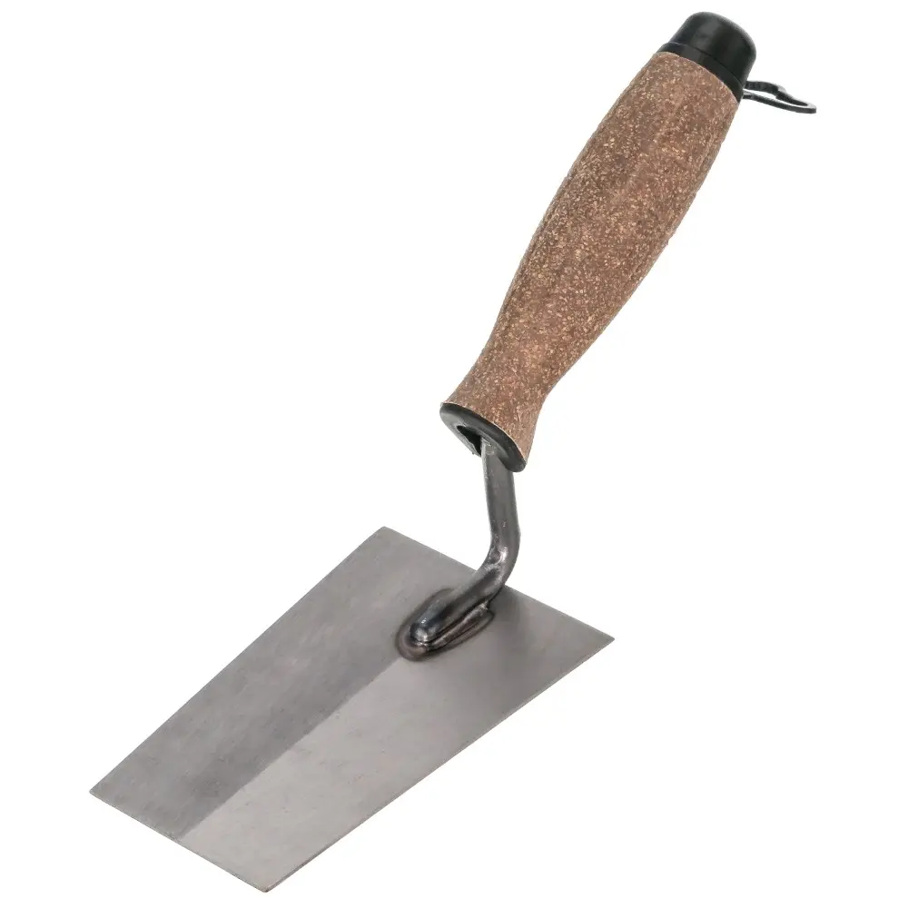 Grinded Carbon Steel Bucket Trowel | Cork Handle | Diyfixups