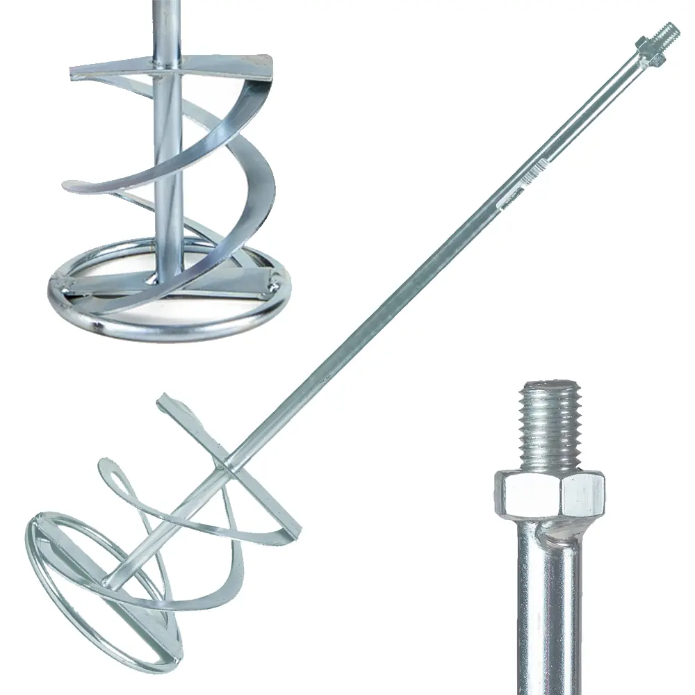 Italian Mixing Paddle Multi Sizes | M14 Thread Steel | Diyfixups